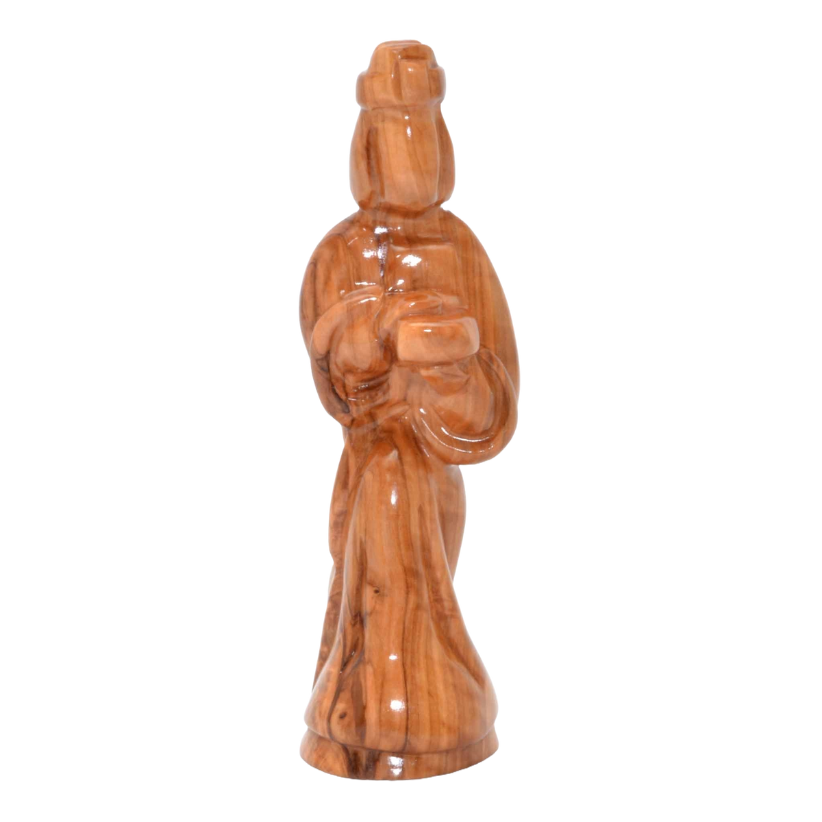 Olive Wood Wise Man Figure - Standing with Chest of Gold – Holy Land ...