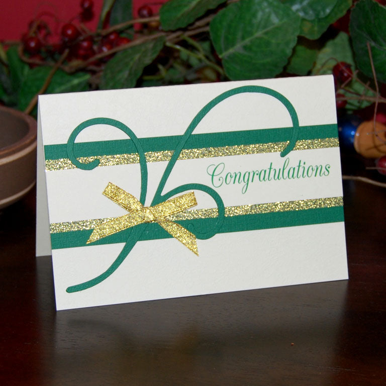 Elegance Congratulations Handmade Card – Holy Land Designs